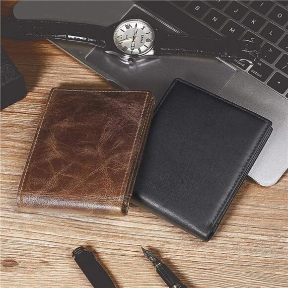 Accessories | Mens Wallet Rfid Genuine Leather Slim Bifold Wallets ...